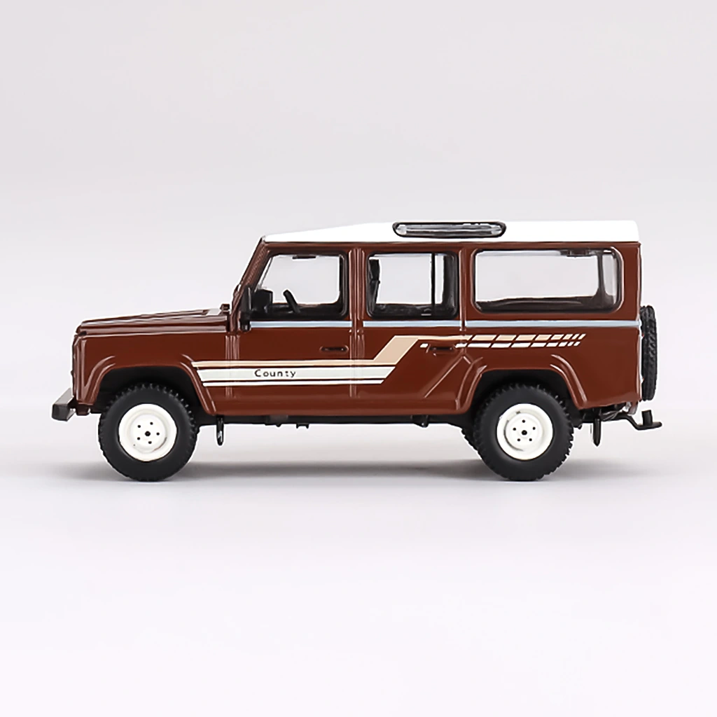 Mini GT 1/64 Land Rover Defender 110 1985 County Station Wagon Russet ...