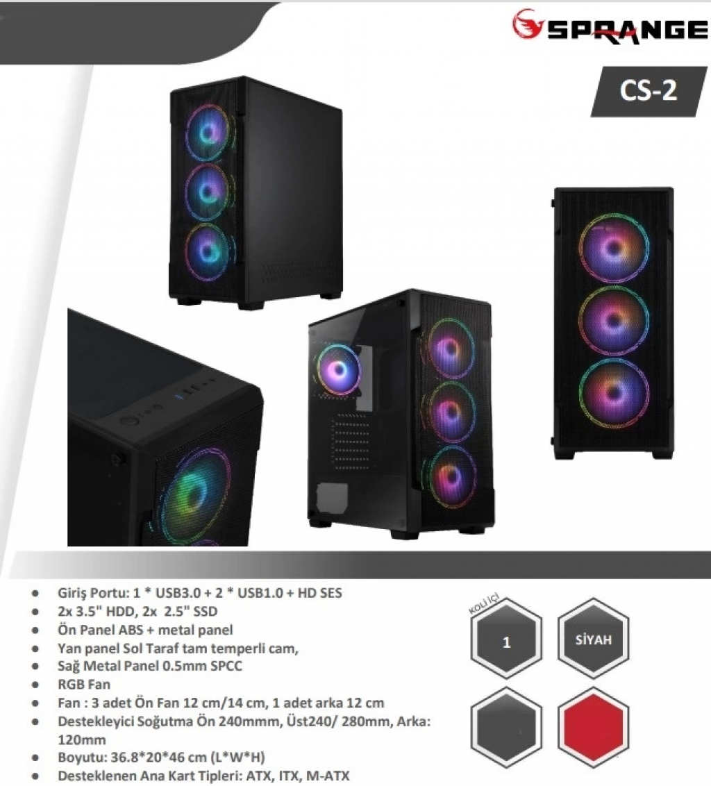 Sprange Cs-2 Bilgisayar Kasası