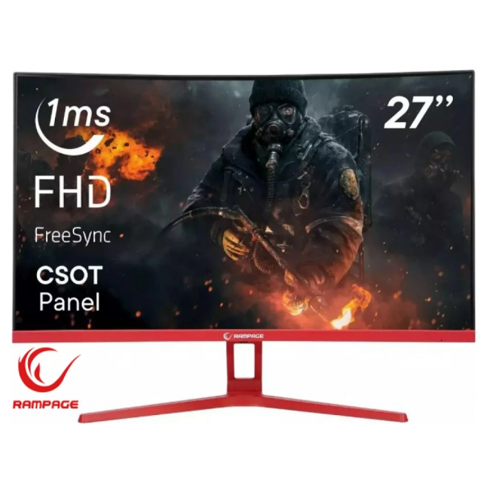 Rampage Compact CM27R75C 27" 1 MS 75 Hz CSOT VA Full HD Freesync Monitor