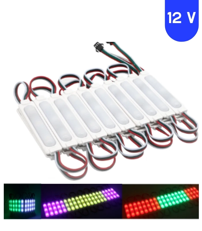 20 Adet 12 Volt Animasyonlu Kayar Magic Pixel Modül Led - msv teknoloji ...