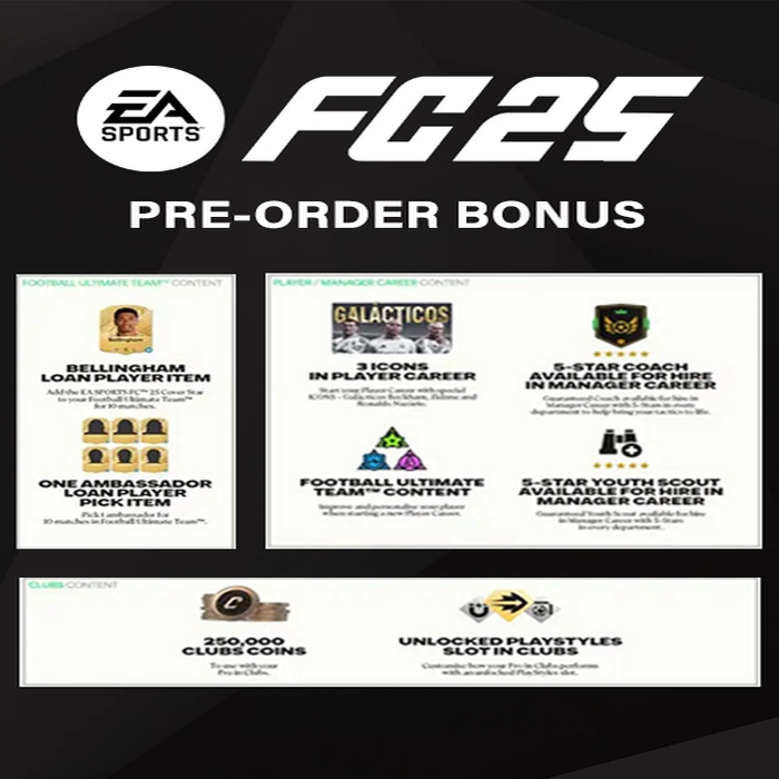 EA Sports FC 25 Pre-Order Bonus Xbox DLC | Dijital Kod Satın Al