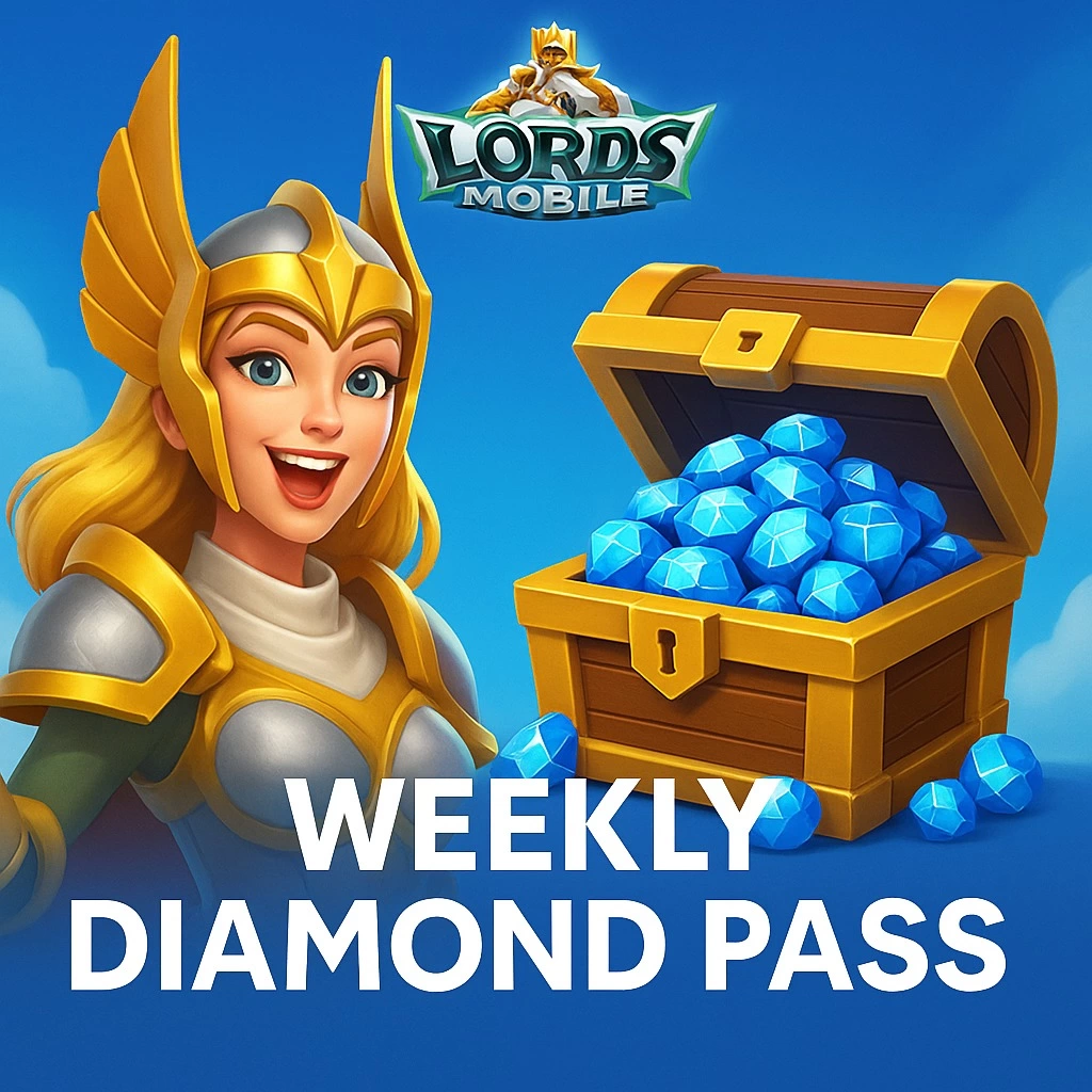 Lords Mobile Haftalık Elmas Pass Satın Al – Günlük Elmas, Otomatik Teslimat