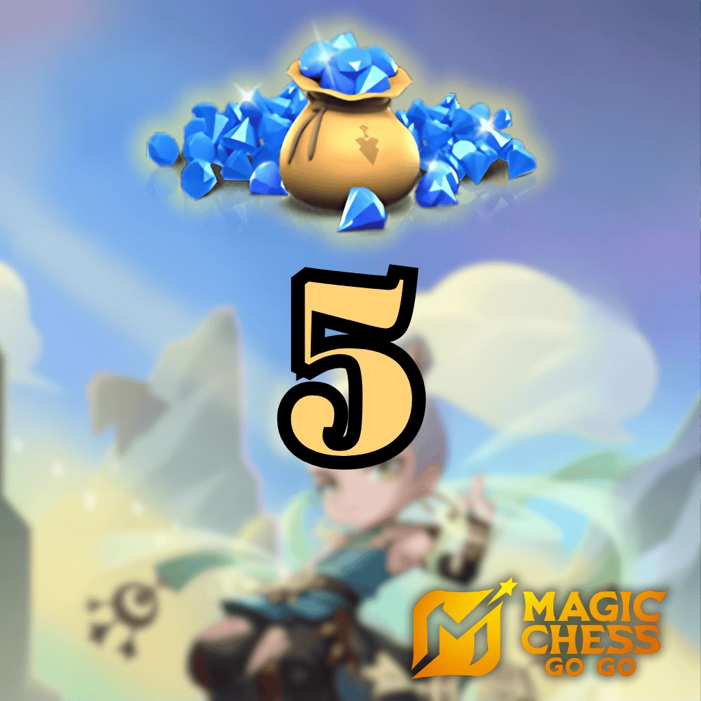 Buy Magic Chess: Go Go 5 Diamonds – Instant and Automatic Diamond Loading