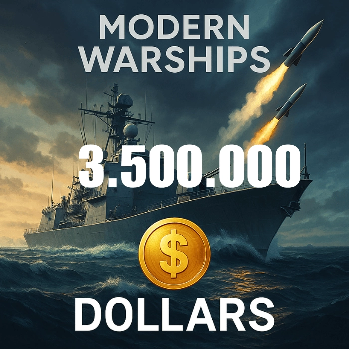 Purchase Modern Warships 3,500,000 Dollars – Automated Delivery and ...