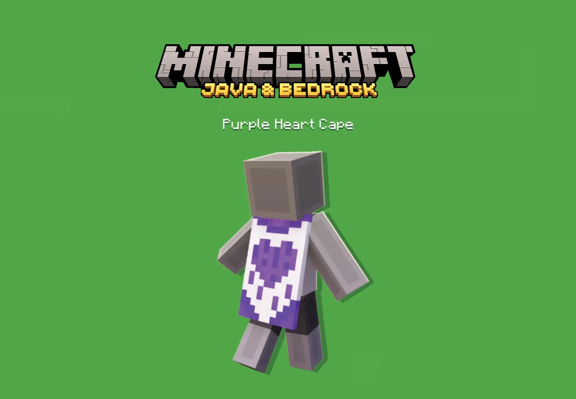 Buy Minecraft Java & Bedrock Edition - Purple Heart Cape