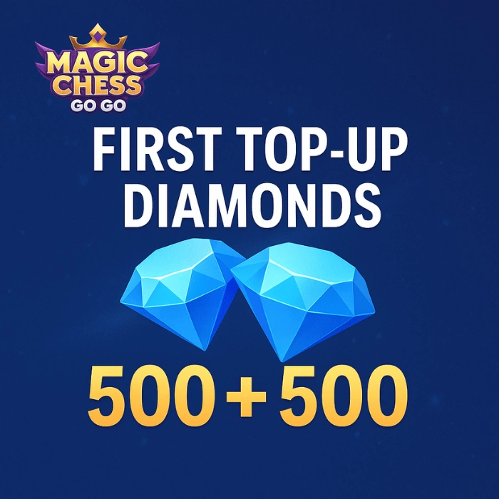 Magic Chess Go Go 500 + 500 Elmas Satın Al (First Top-Up Bonuslu)
