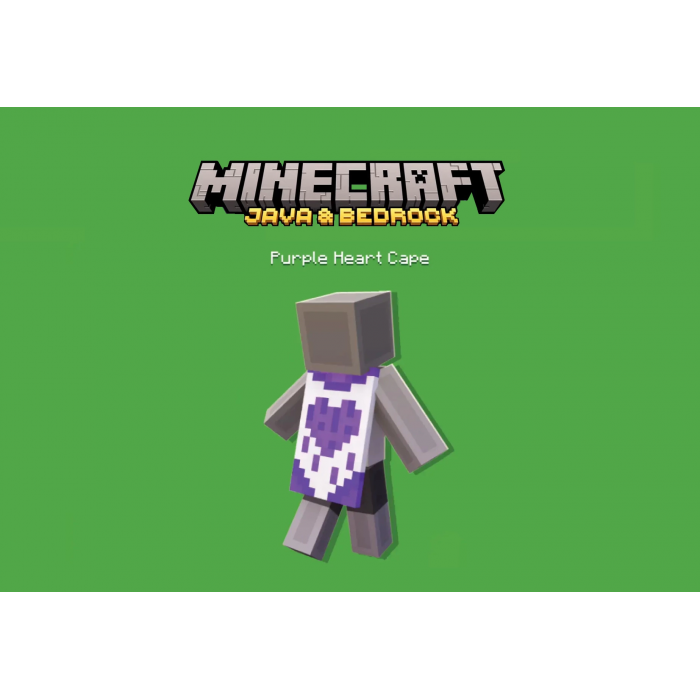 Minecraft Java & Bedrock Edition - Purple Heart Cape Satın Al
