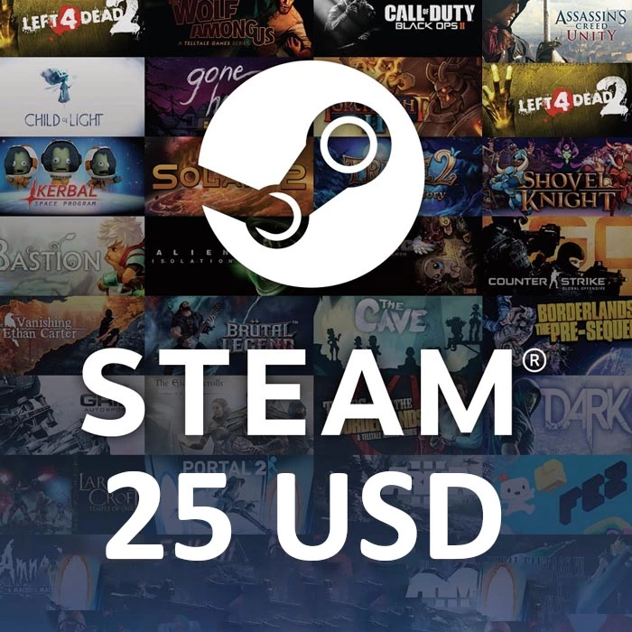 25 USD Steam Cüzdan Kodu Satın Al - Hızlı Aktivasyon ve Kolay Kullanım!