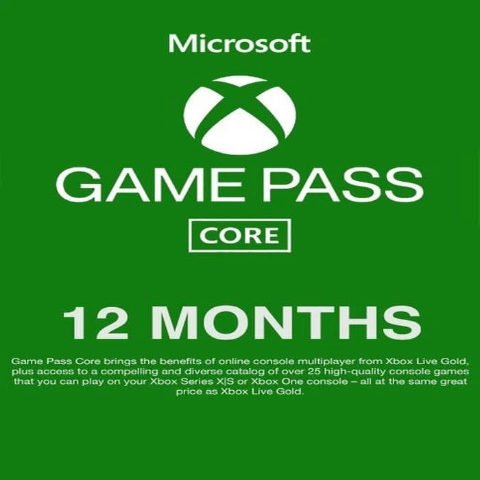 Buy Xbox Game Pass Core 12 Month Membership - Online Multiplayer and ...