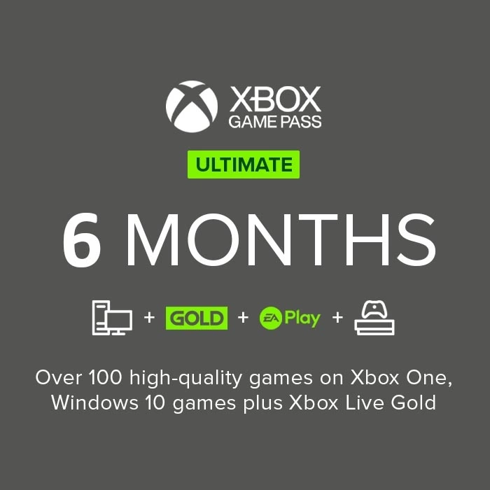 Buy Xbox Game Pass Ultimate 6 Months - Unlimited Access to All Games!