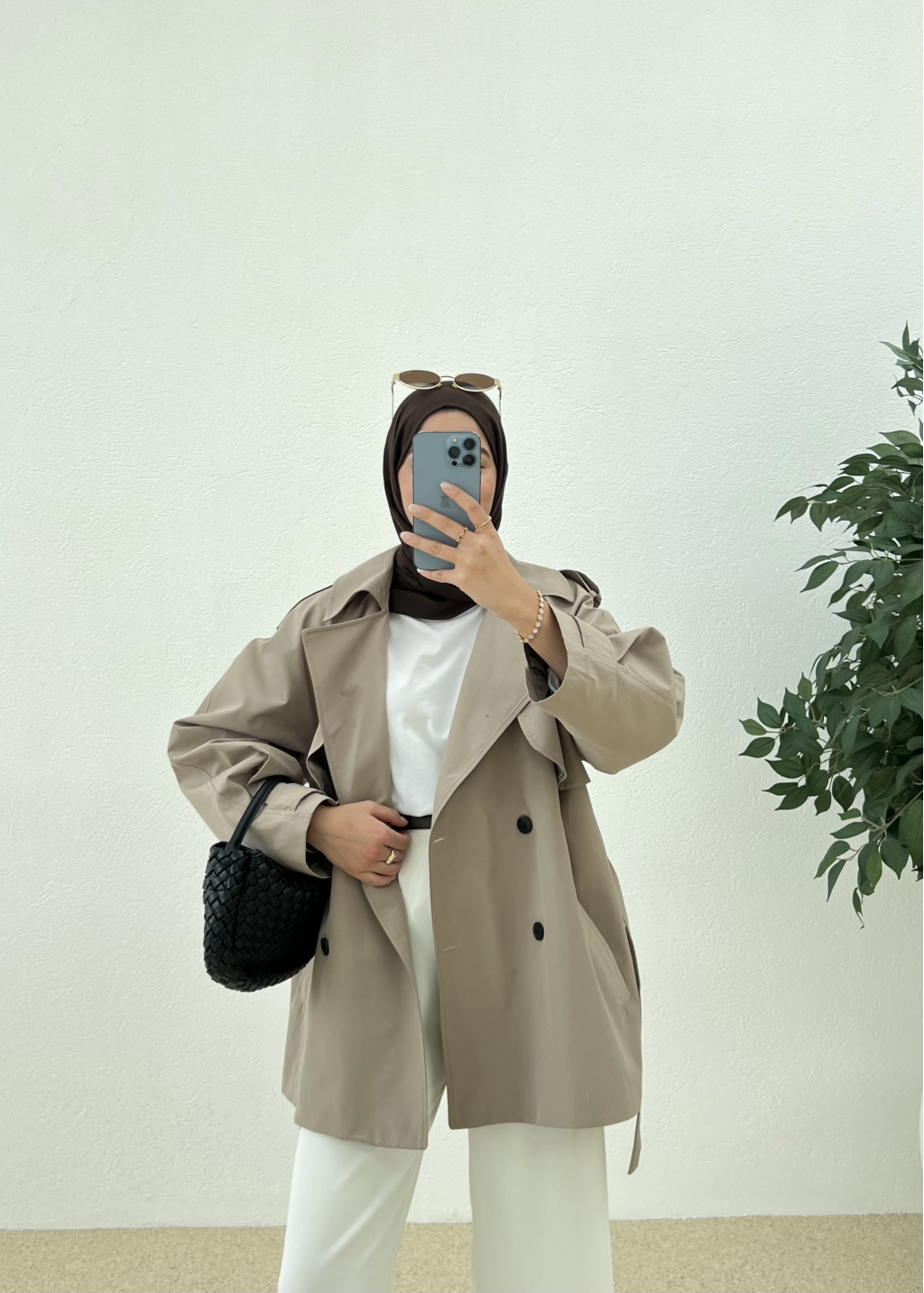 Bakü KISA TRENÇKOT BEJ..